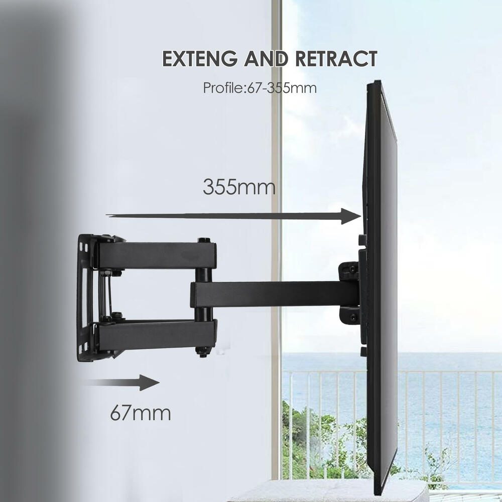 PrimeCables Full Motion TV Wall Mount for 26"- 55" TVs