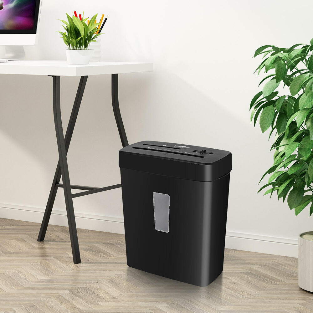 8-Sheet Paper And Credit Card Cross-Cut Shredder with 13L Bin - Moustache®