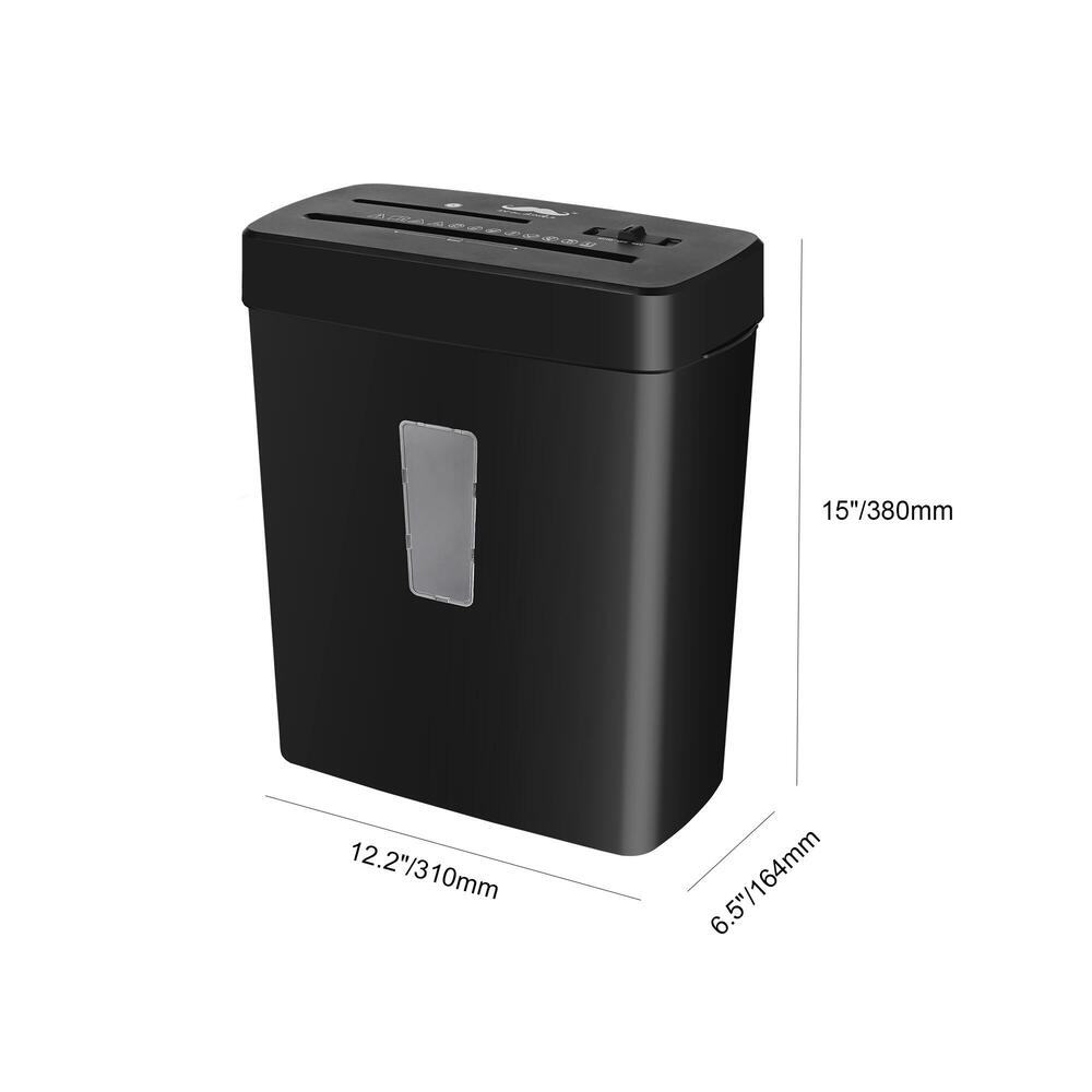 8-Sheet Paper And Credit Card Cross-Cut Shredder with 13L Bin - Moustache®