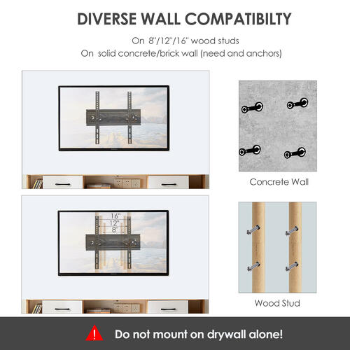 PrimeCables Full Motion TV Wall Mount for 26"- 55" TVs