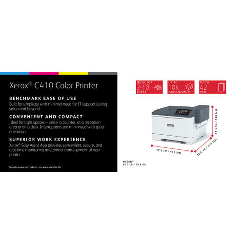Xerox VersaLink C410/DN Color Laser Printer
