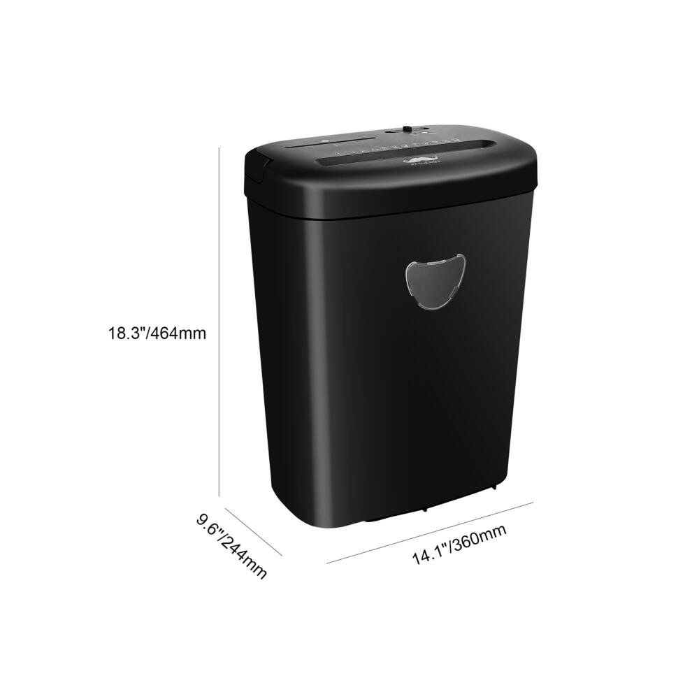 12-Sheet Paper And Credit Card Cross-Cut Shredder with 25L Bin - Moustache®