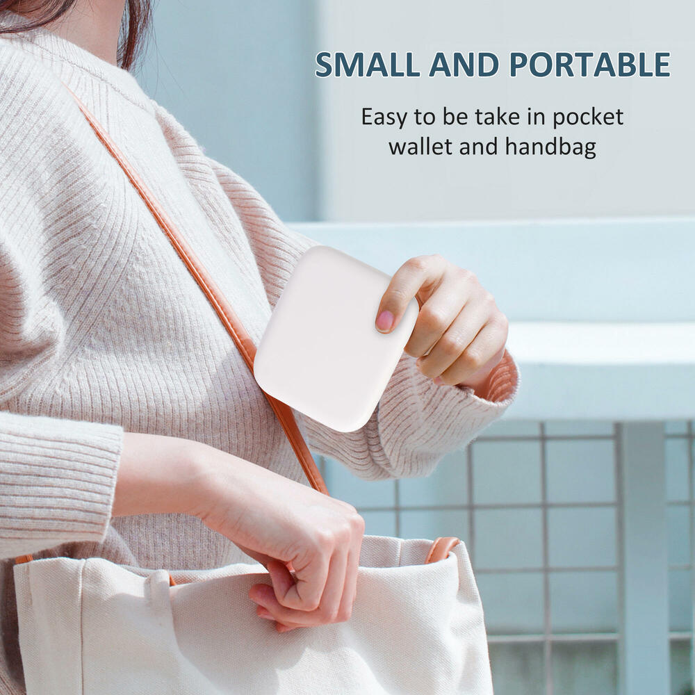 Travel USB Adapter Cable Conversion Storage Box with Makeup Mirror and ...