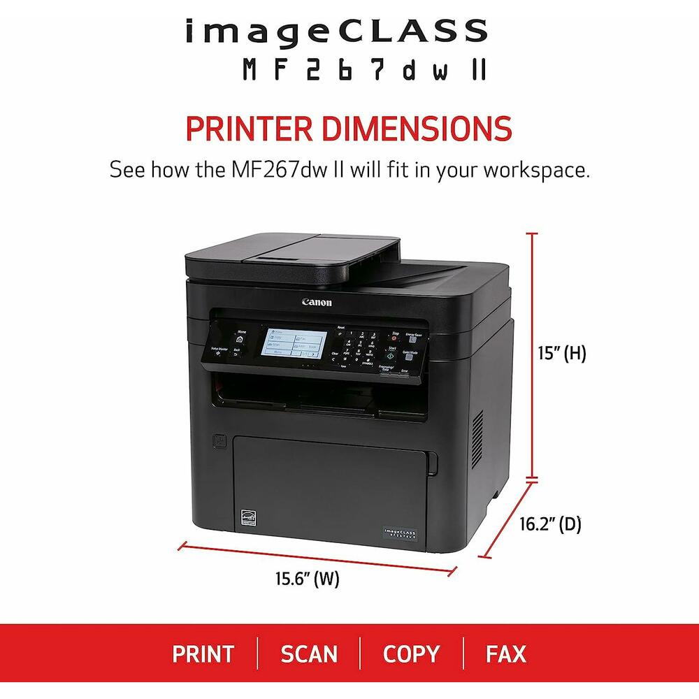 Canon MF267dw Laser Printer | Monochrome Wireless All-In-One Laser ...