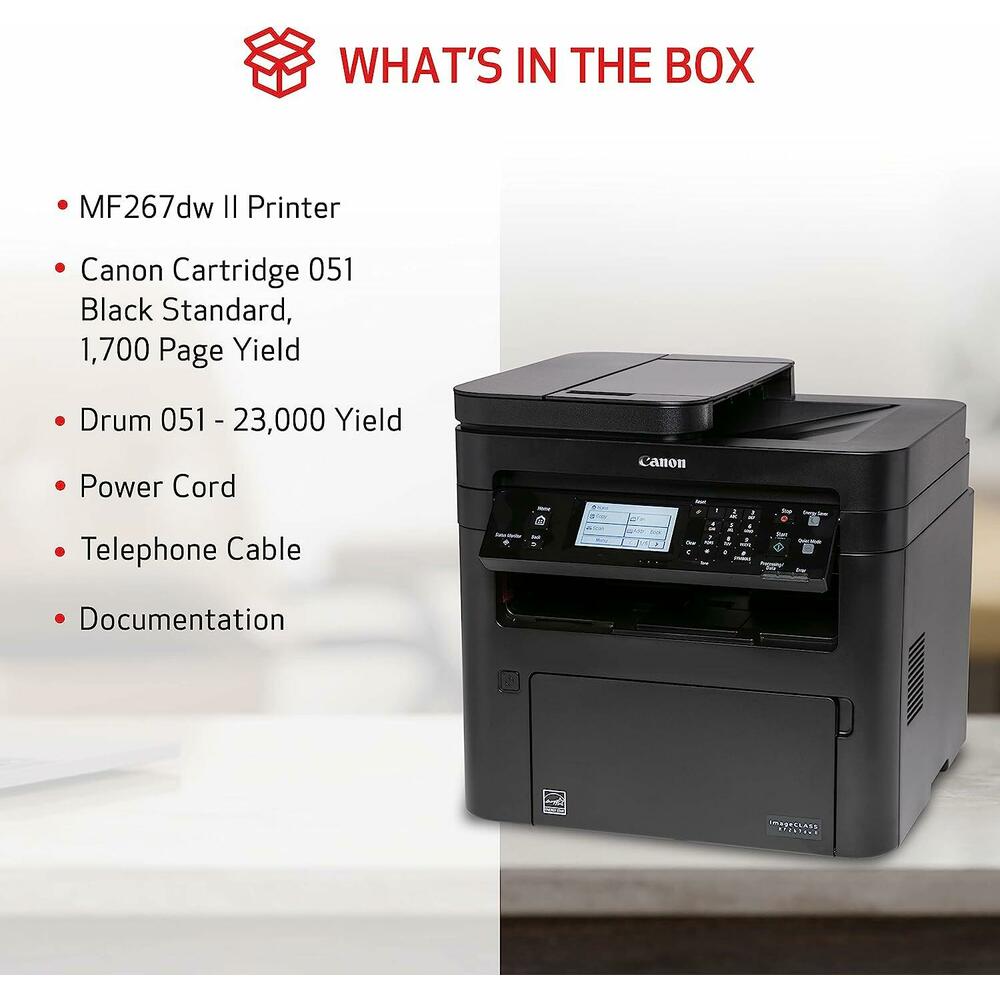 Canon MF267dw Laser Printer | Monochrome Wireless All-In-One Laser ...
