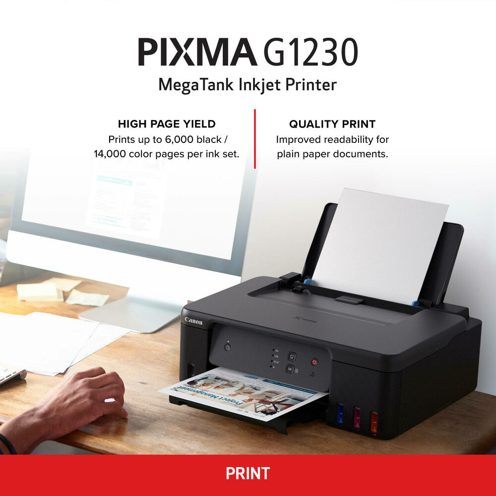 Canon PIXMA G1230 MegaTank Inkjet Color Printer (5809C003)