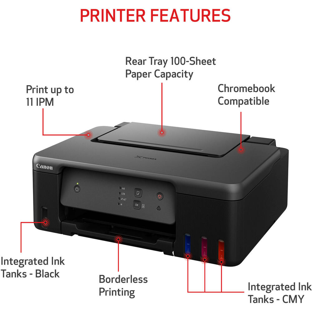 Canon PIXMA G1230 MegaTank Inkjet Color Printer (5809C003)