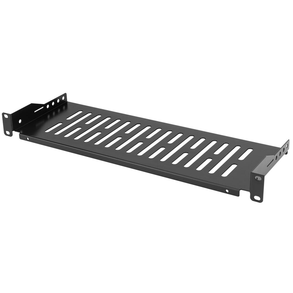 Vented Cantilever 1U height, 5.9” deep Universal Rack Shelf PrimeCables®