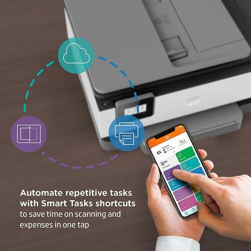 HP OfficeJet 8015e Wireless All-In-One Color Inkjet Printer with Bonus ...