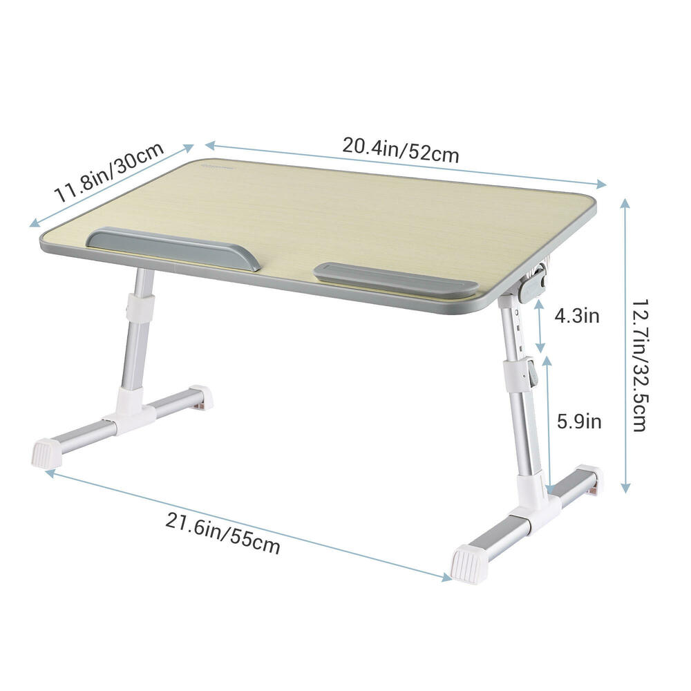 Height Adjustable Laptop Bed Table - Portable