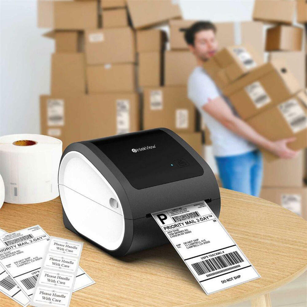 IntekView TLP100 Multi-Format Thermal Label Printer with Bluetooth ...