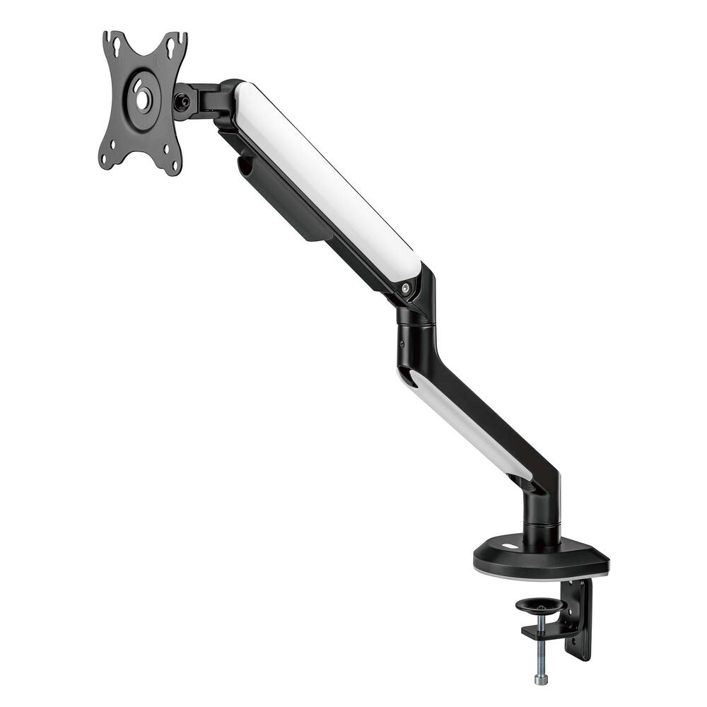 RGB Light Clamp-on Single 17 to 32 inch Pneumatic Monitor Arm ...