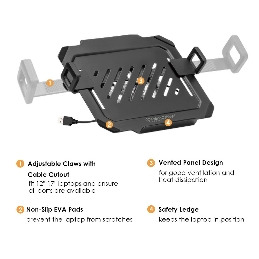 Laptop Tray for Monitor Arm, Notebook Mount Tray Fit for VESA 75x75 ...