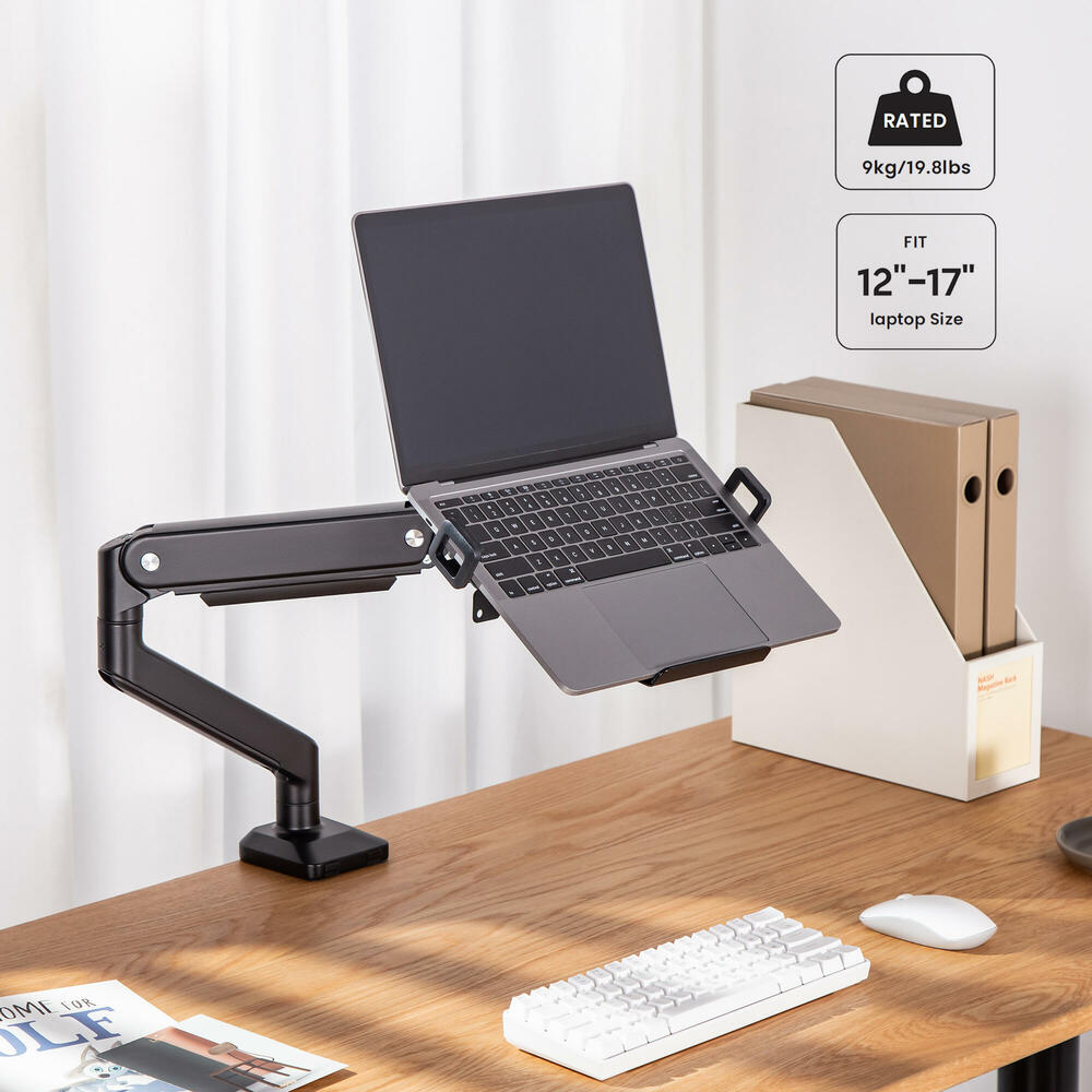 Laptop Tray for Monitor Arm, Notebook Mount Tray Fit for VESA 75x75 ...