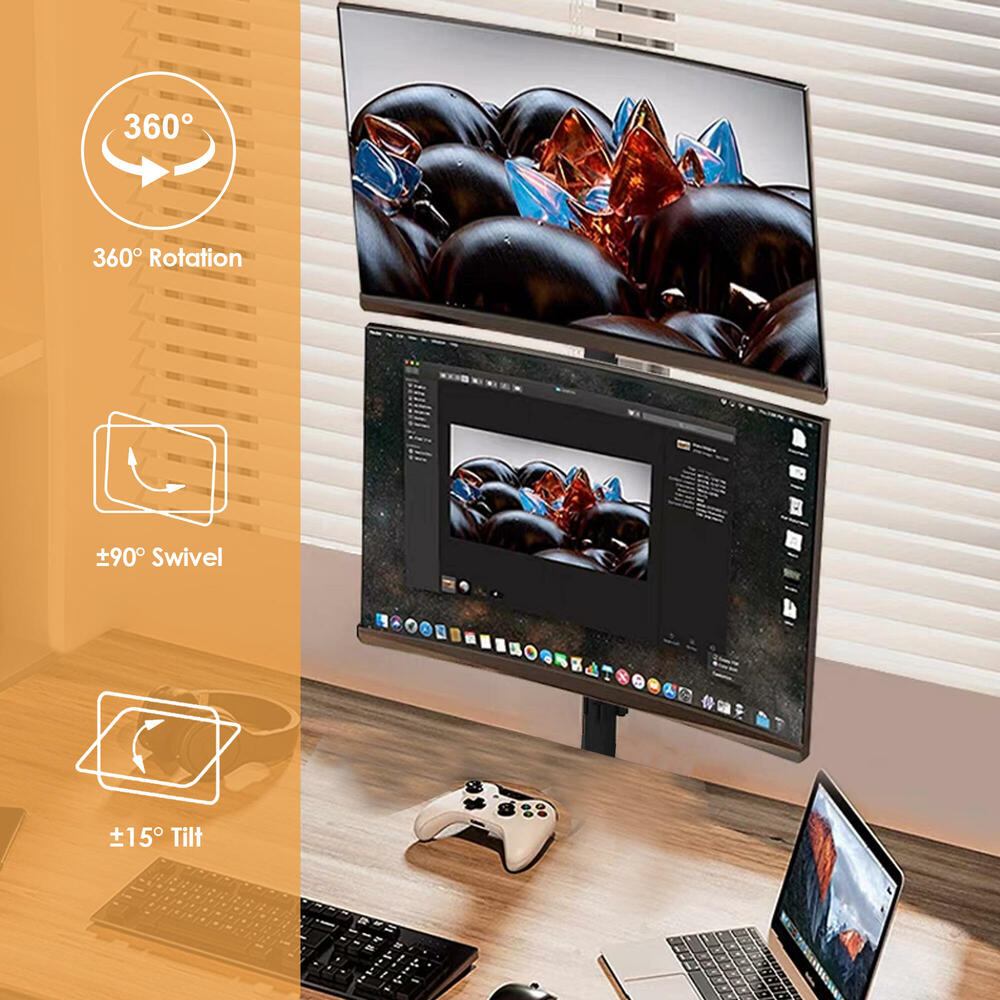 Dual Monitor Mount – Clip-On Desk Mount 13"-27"