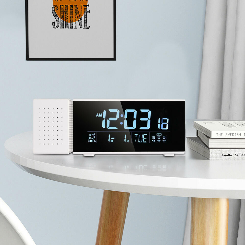 IR Human Sense Alarm Clock with Beep, FM Alarming and 7 Colors ...