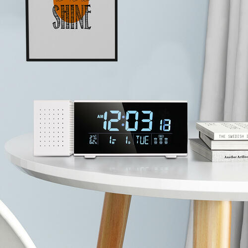 IR Human Sense Alarm Clock with Beep, FM Alarming and 7 Colors ...