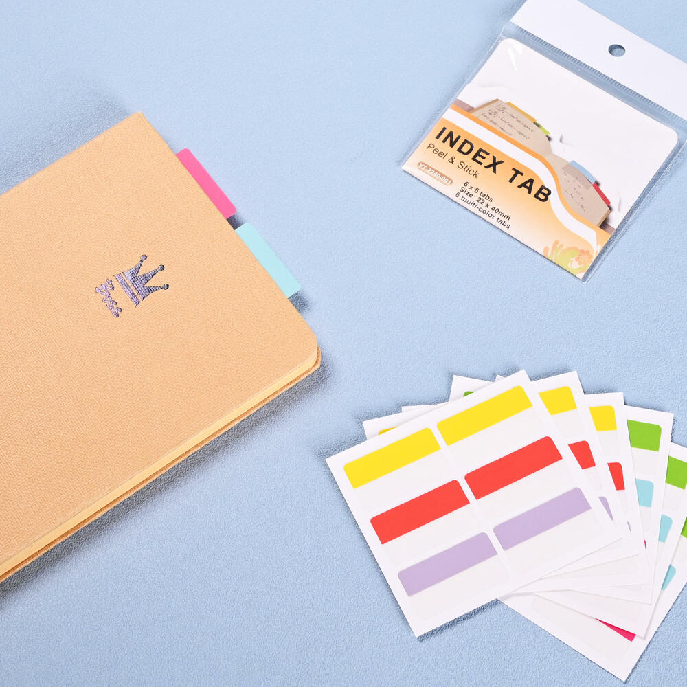 6 Multi-Color Tabs Writable Labels for Bookmarks, Classify Files, 36 ...