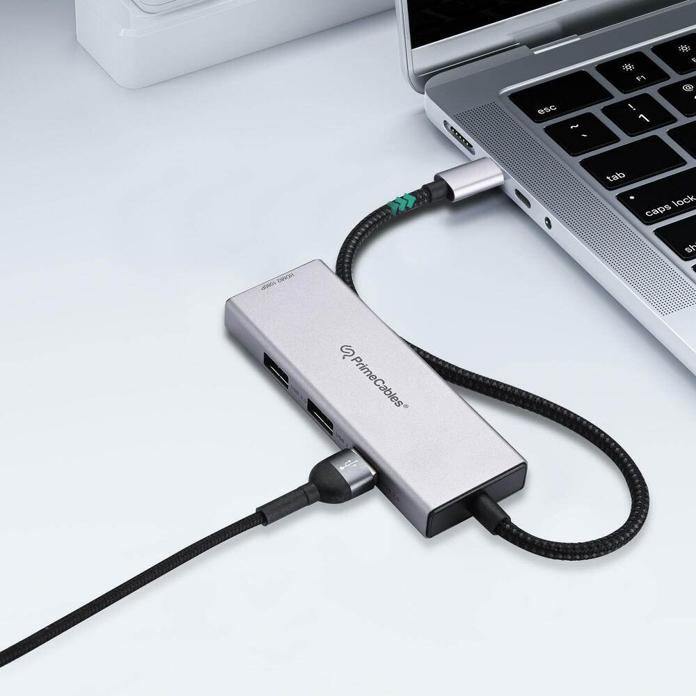 6-in-1 USB-C Hub – HDMI, 3 USB-A, 100W PD