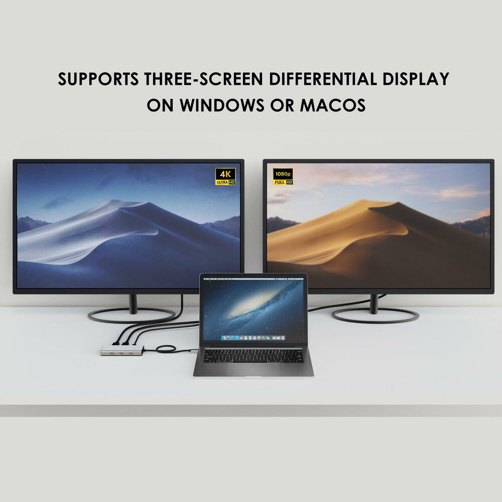 6-in-1 USB-C Hub – HDMI, 3 USB-A, 100W PD