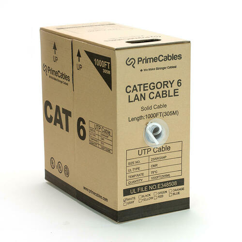 Câble Ethernet Cat6 1000 pieds 23AWG - PrimeCables