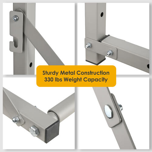 Foldable and Adjustable Wall Mount Garage Tire Storage Rack, 330lbs ...