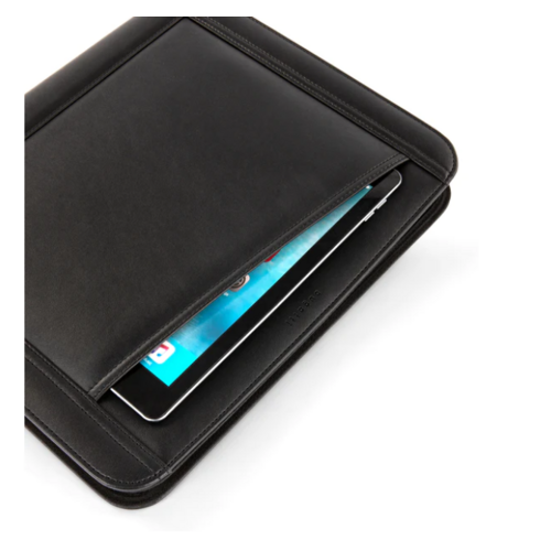 Bugatti® Étui d'écriture tech, (L) 10,5" x (H) 13" x (P) 1",Noir