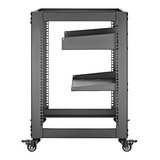 15U/12U Capacity Open Frame Server Rack with Wheels for 19" Networking ...