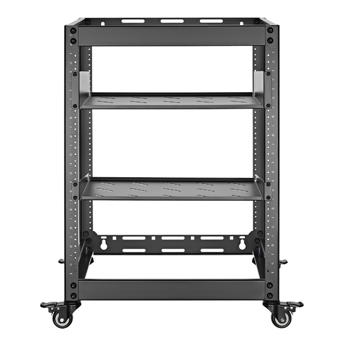 15U/12U Capacity Open Frame Server Rack with Wheels for 19" Networking ...