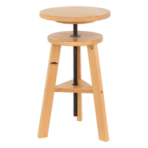 Wooden Drafting Stool with Adjustable Height