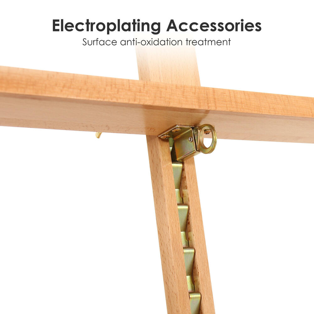 Beechwood Versatile H-Frame Studio Easels with Drawer