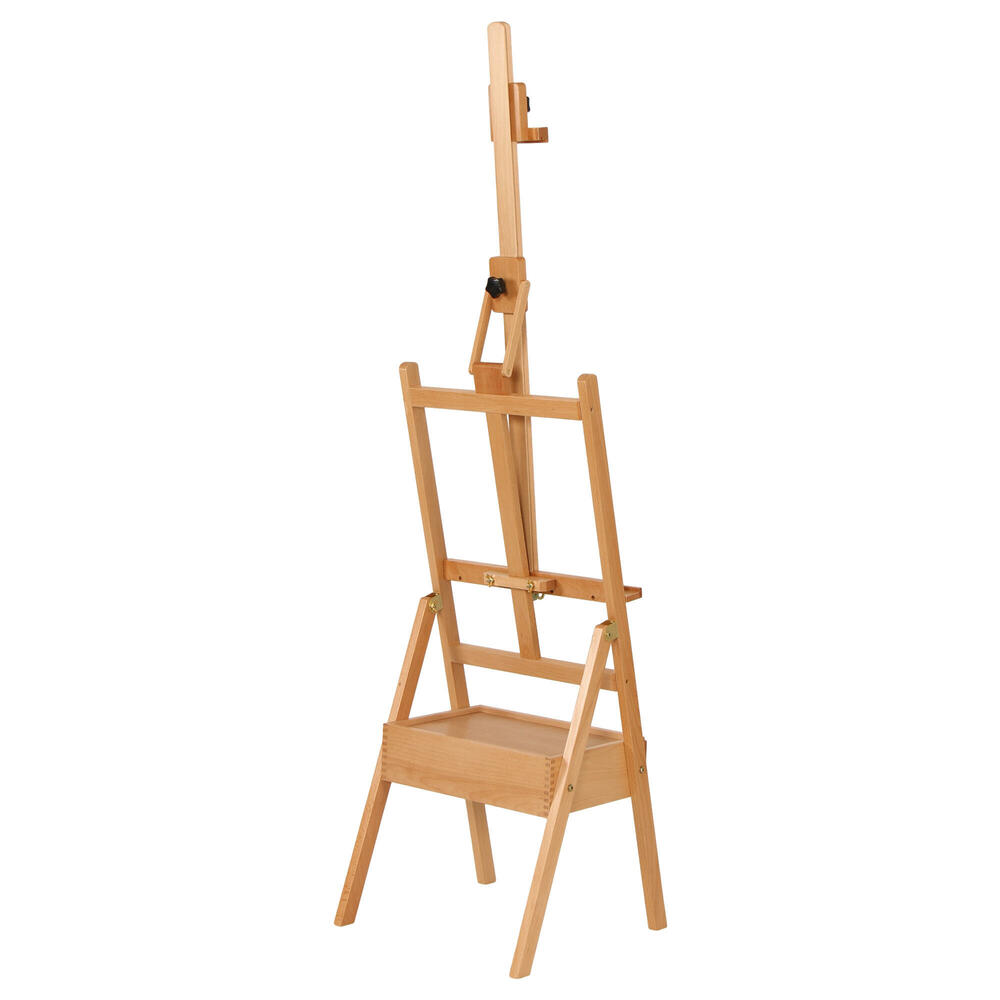 Beechwood Versatile H-Frame Studio Easels with Drawer
