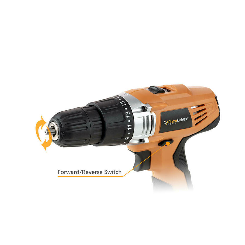 20V Lithium-Ion Cordless Power Drill with Dual Speed Adjustment ...