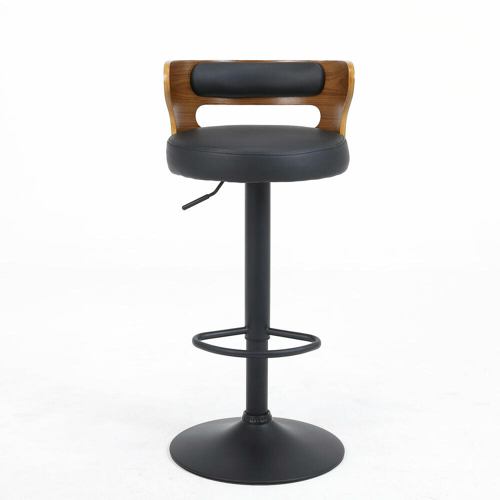 PU Leather Ergonomic Bar Chairs - Moustache