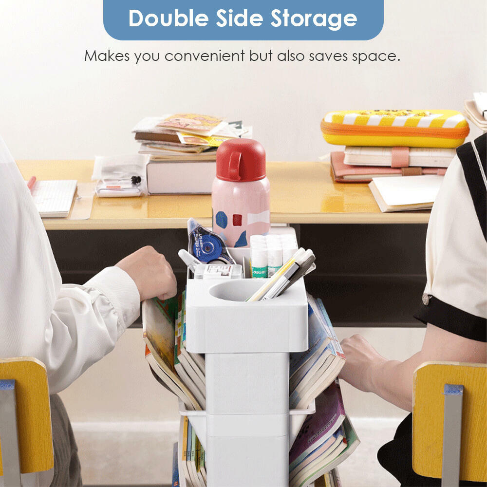 5-Tier Utility Cart - Ideal for Office & Study Storage