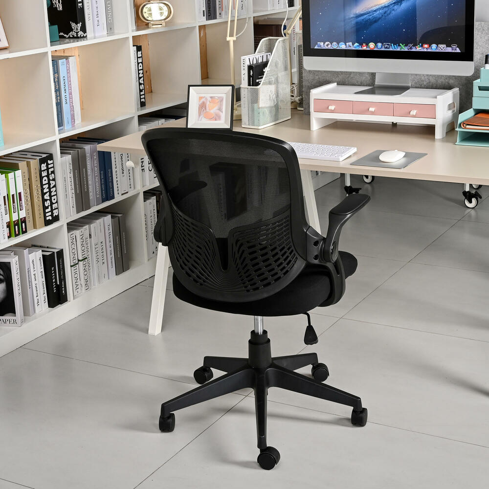 Moustache Mesh Office Chair with Flip Up Arms