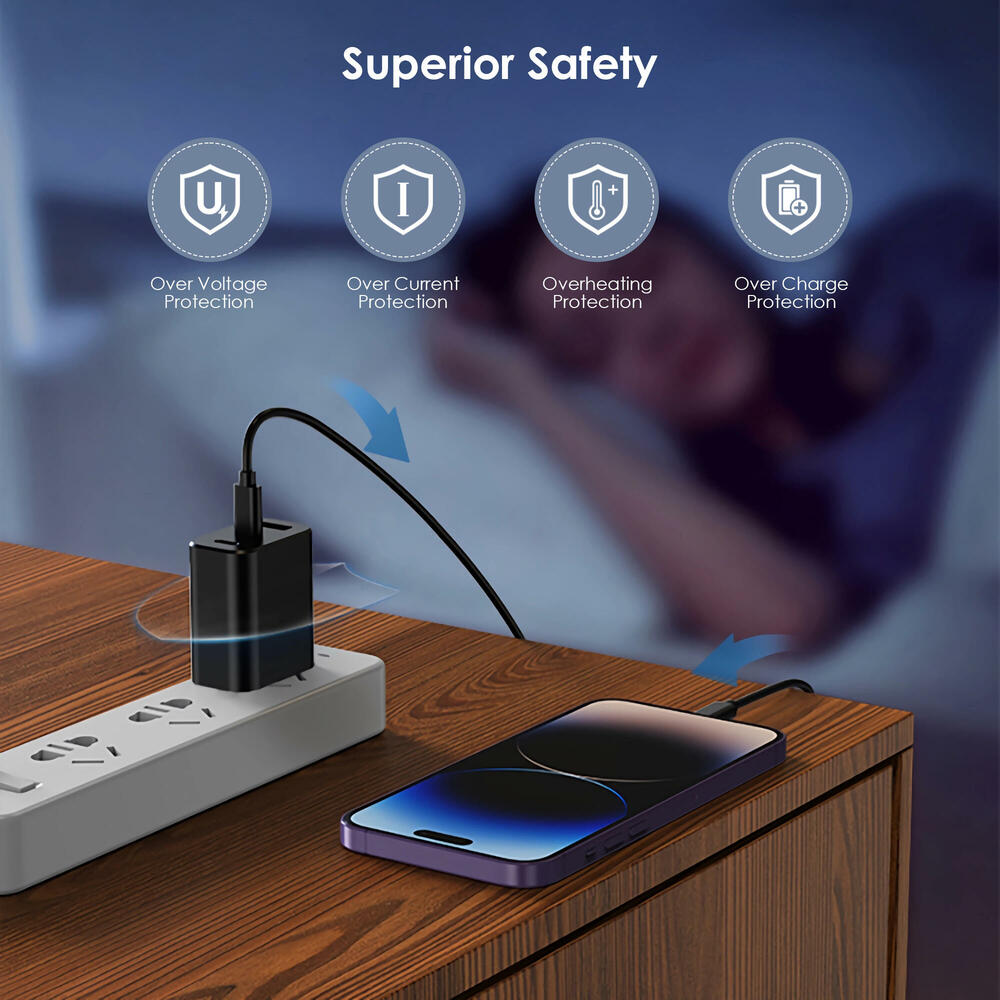 30W Ultra Compact GaN III USB Charger, 3 Port Fast Charging Block 2 USB-C + 1 USB-A - PrimeCables®