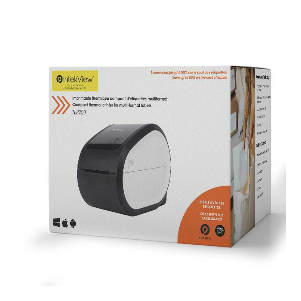 IntekView TLP200 Multi-Format Thermal Compact Label Printer with ...