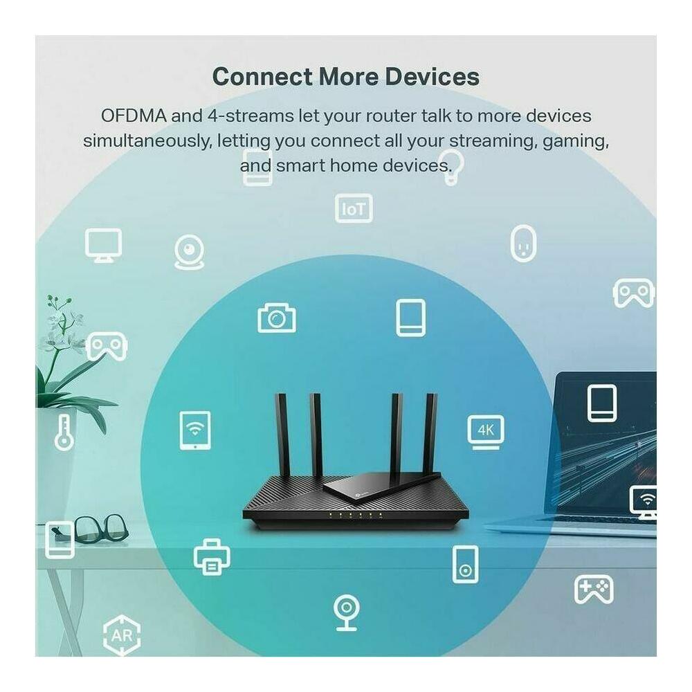 TP-Link Archer AX55 Wi-Fi 6 IEEE 802.11ax Ethernet Wireless Router
