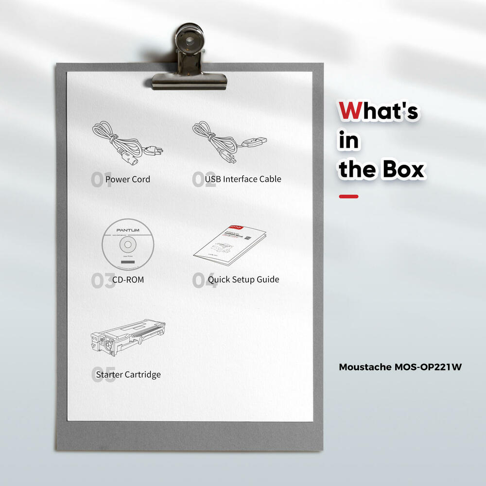 Moustache MOS-OP221W Imprimante laser monochrome sans fil