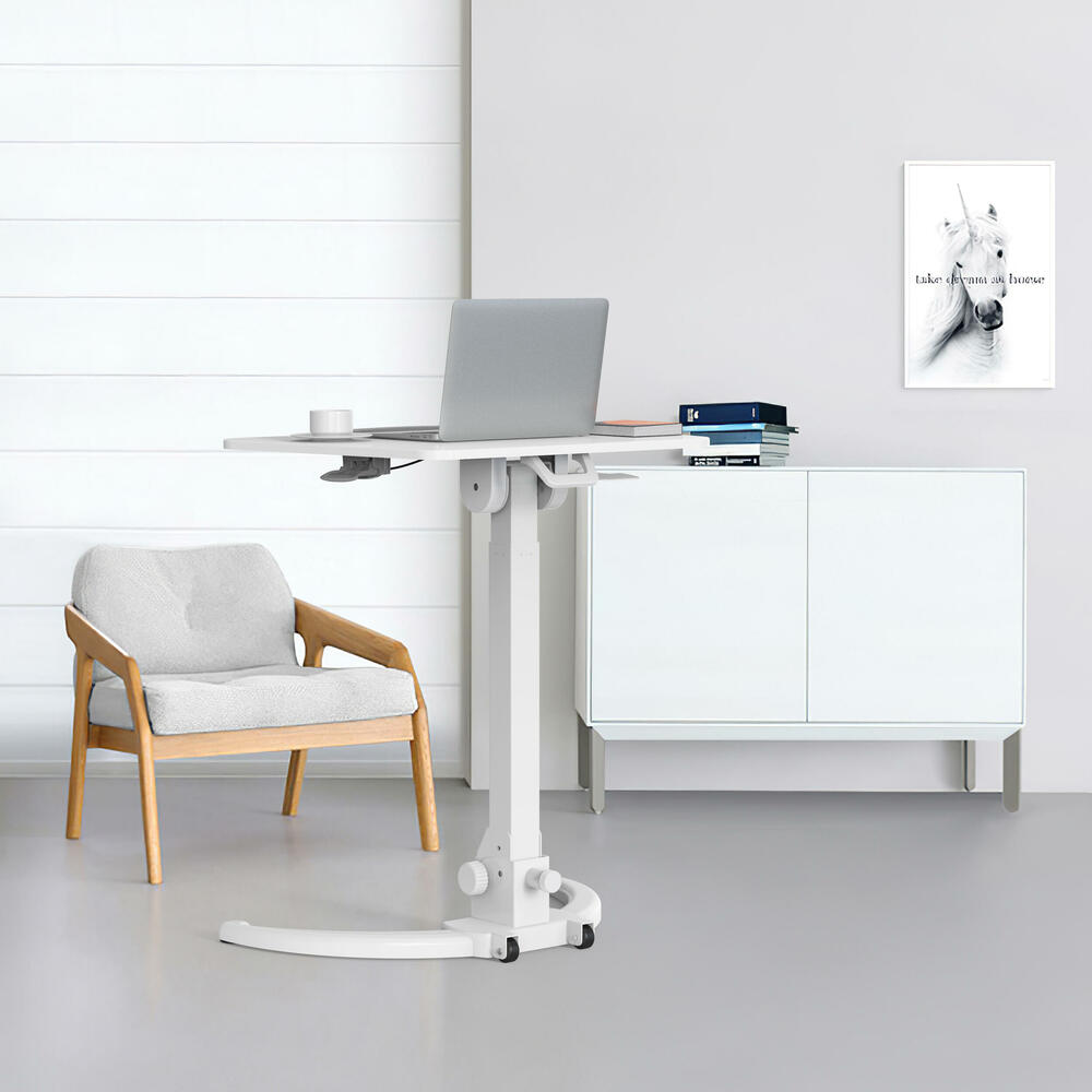 Height Adjustable Mobile Sit Stand Desk for Laptop - PrimeCables