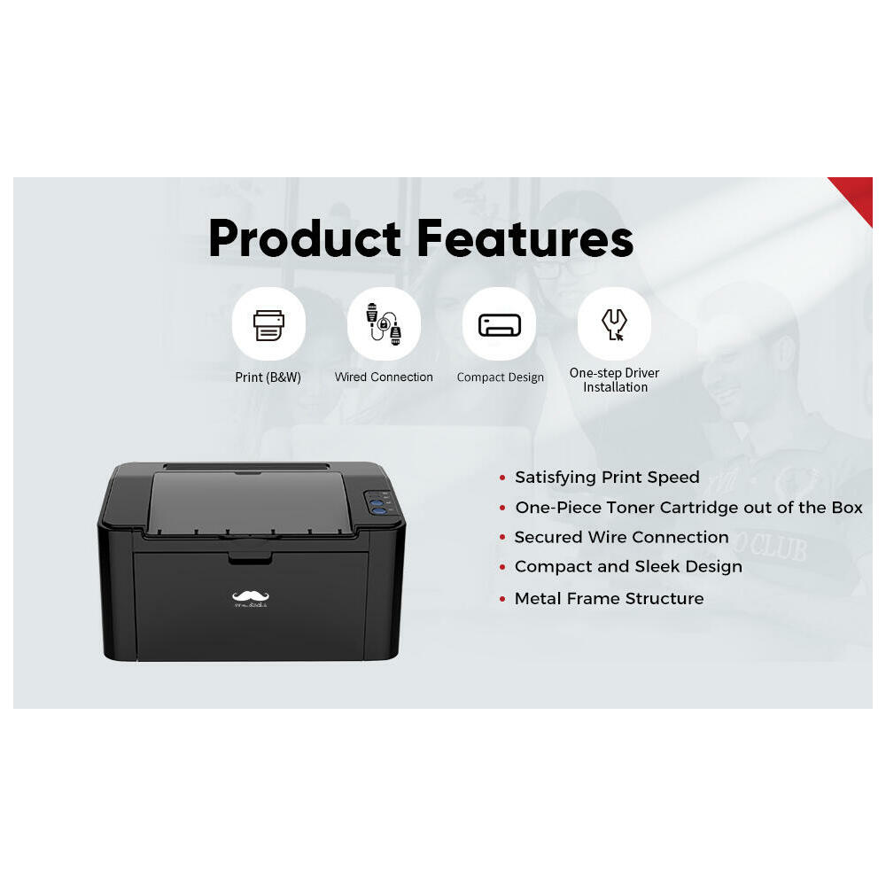Moustache MOS-OP221W Wireless Monochrome Laser Printer