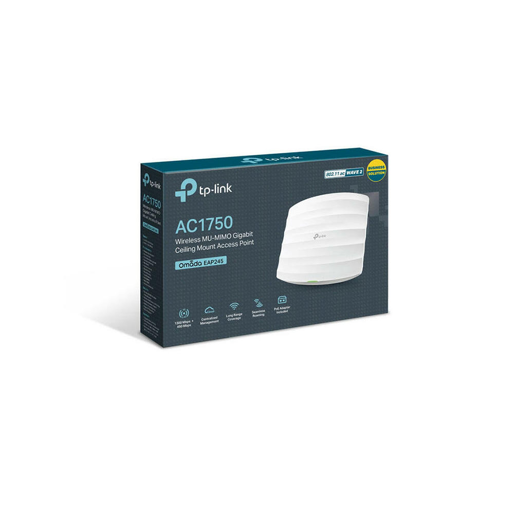TP-Link EAP245 Omada SDN AC1750 Wireless MU-MIMO Gigabit Ceiling Mount ...