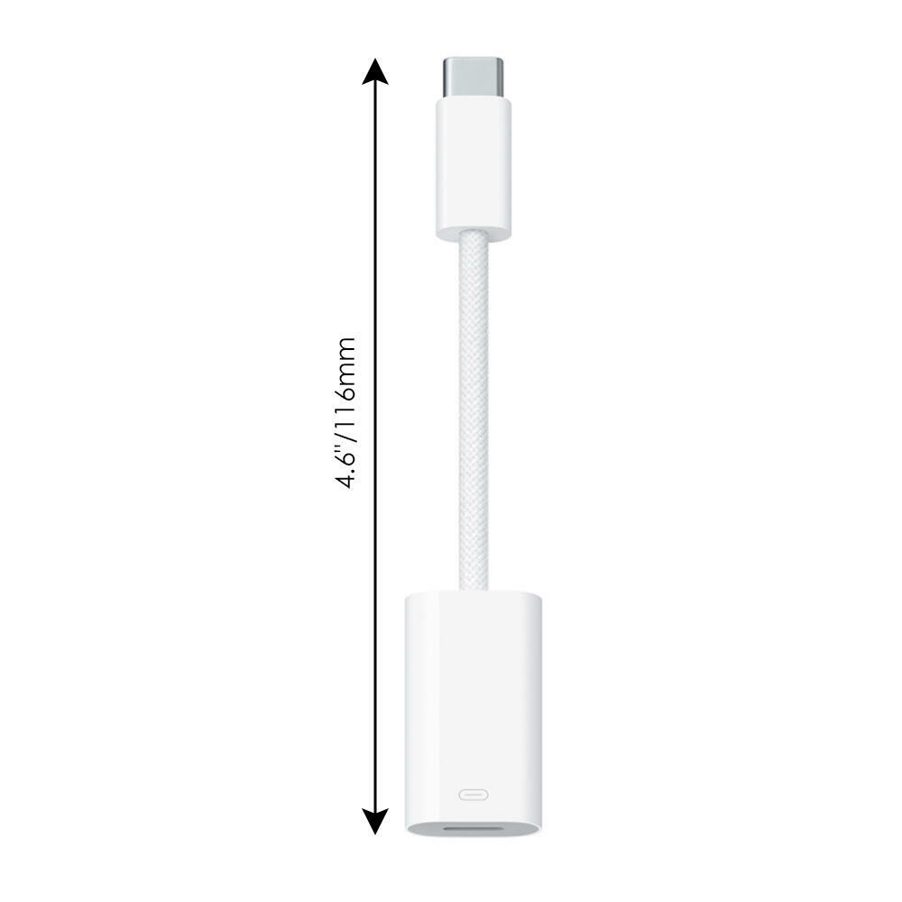 Type-C Male to Lightning Female Adapter for Charging & Data Transfer