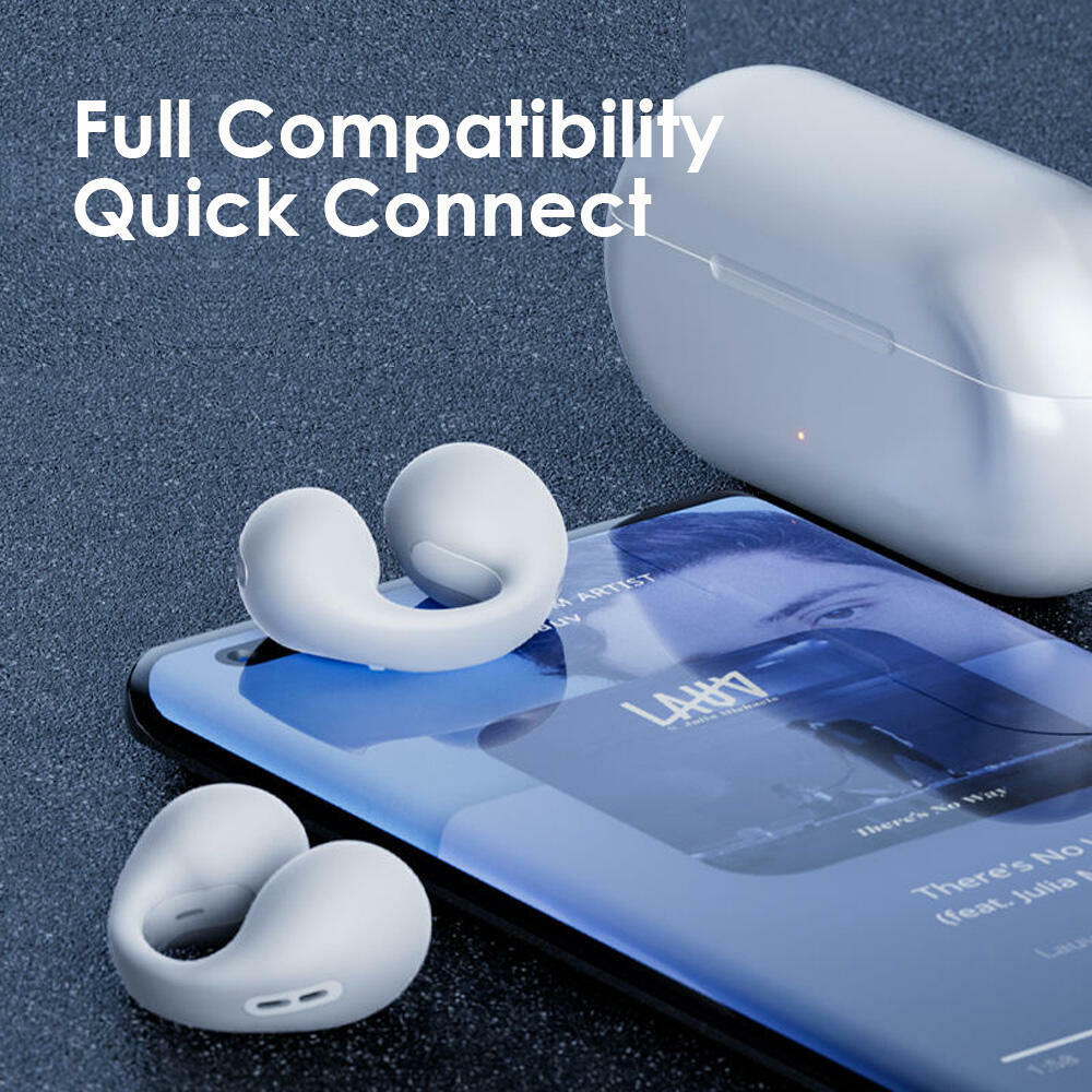 Ear-Clip Wireless Earbuds Bluetooth 5.3 Headphones for Android iPhone ...