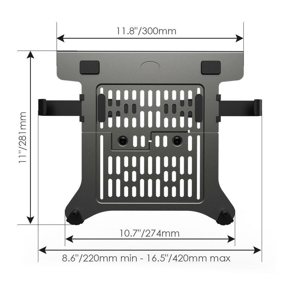 Laptop Mount Tray for Monitor Arms and Stands (Tray Only), Matt ...
