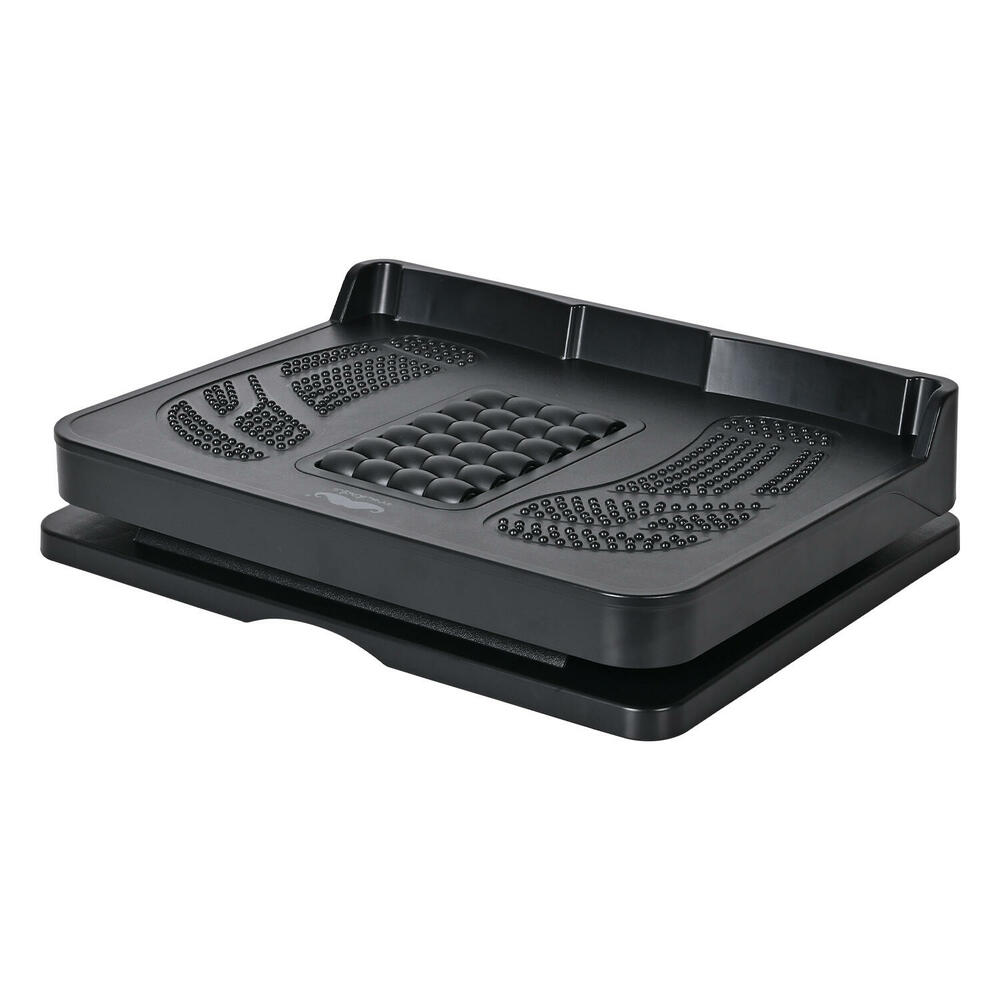 Ergonomic Under-Desk Footrest with Center Massage Roller for Sitting ...
