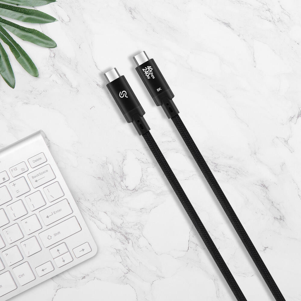 3ft USB4 USB-C to USB-C Cable - 240W, 40Gbps, 8K