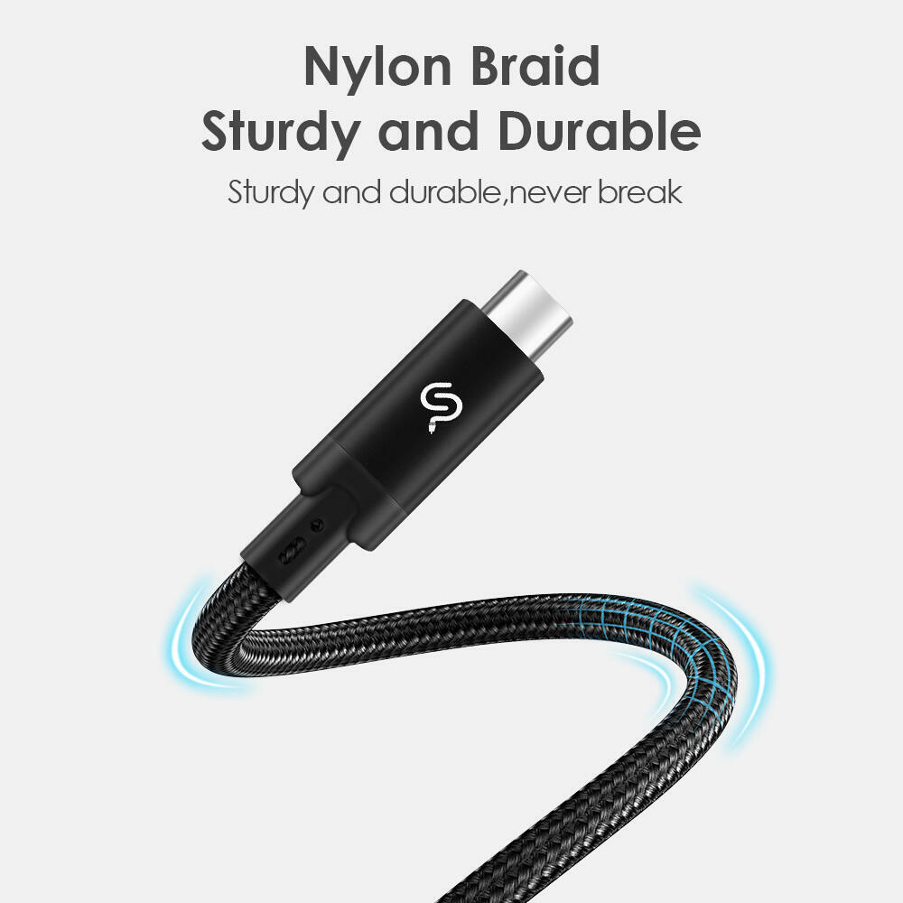 3ft USB4 USB-C to USB-C Cable - 240W, 40Gbps, 8K
