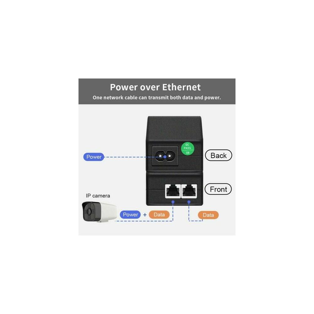 30W PoE+ Injector with 2.5 Gigabit ports Complies with IEEE802.3af/at ...